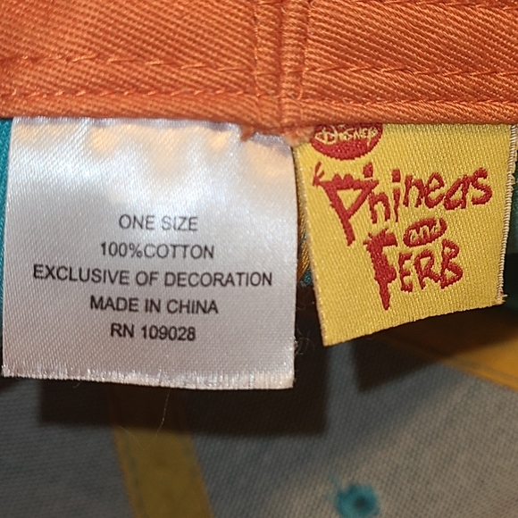 Disney | Accessories | Phineas And Ferb Fitted Hat Perry The Platypus ...